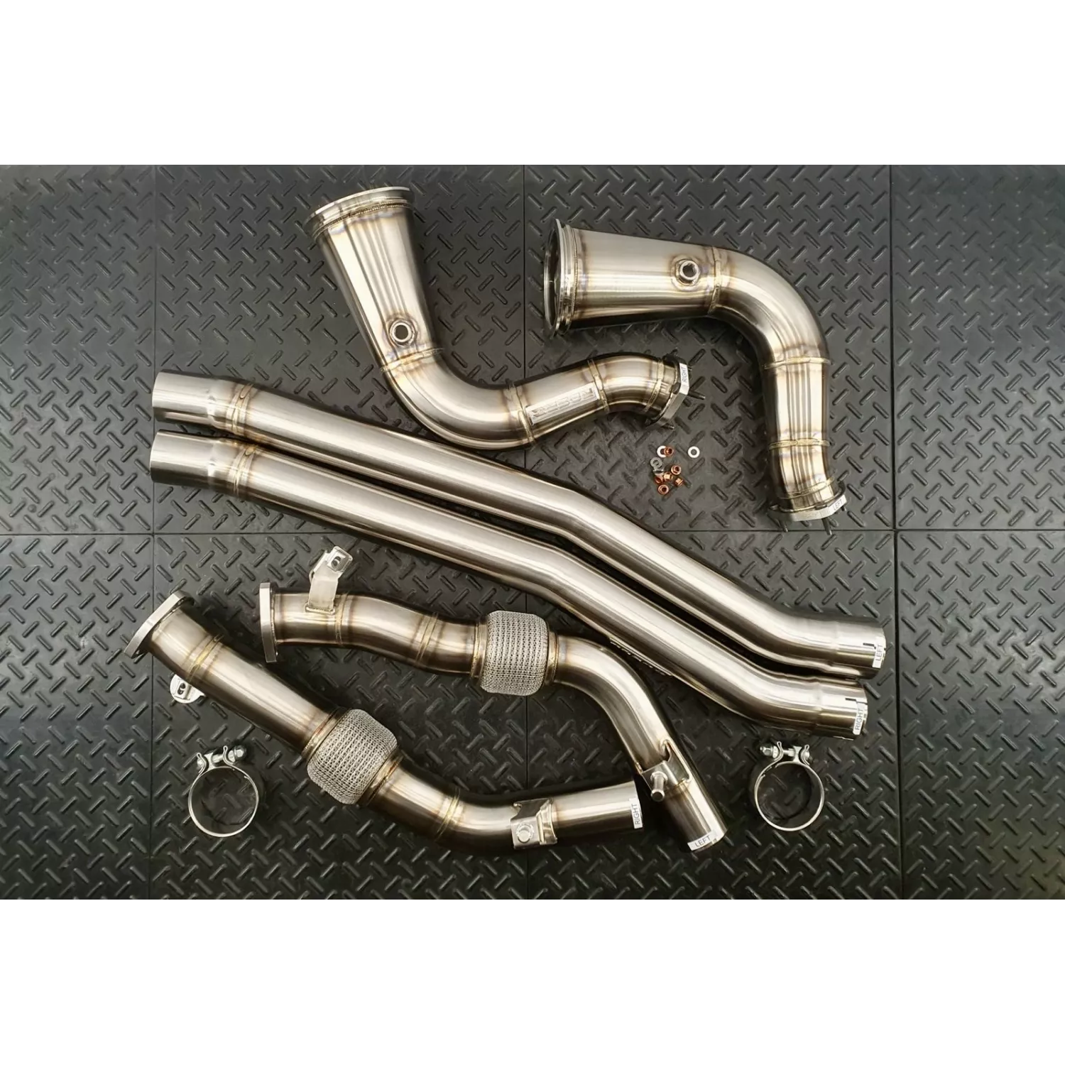 Redstar Porsche Cayenne S V8 Downpipe Resonator Delete system